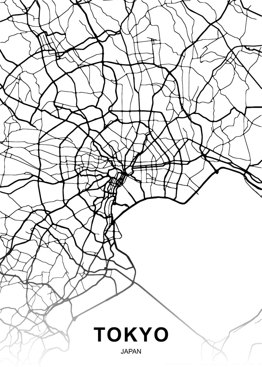 'TOKYO' Poster by CaptiveArtDesigns | Displate