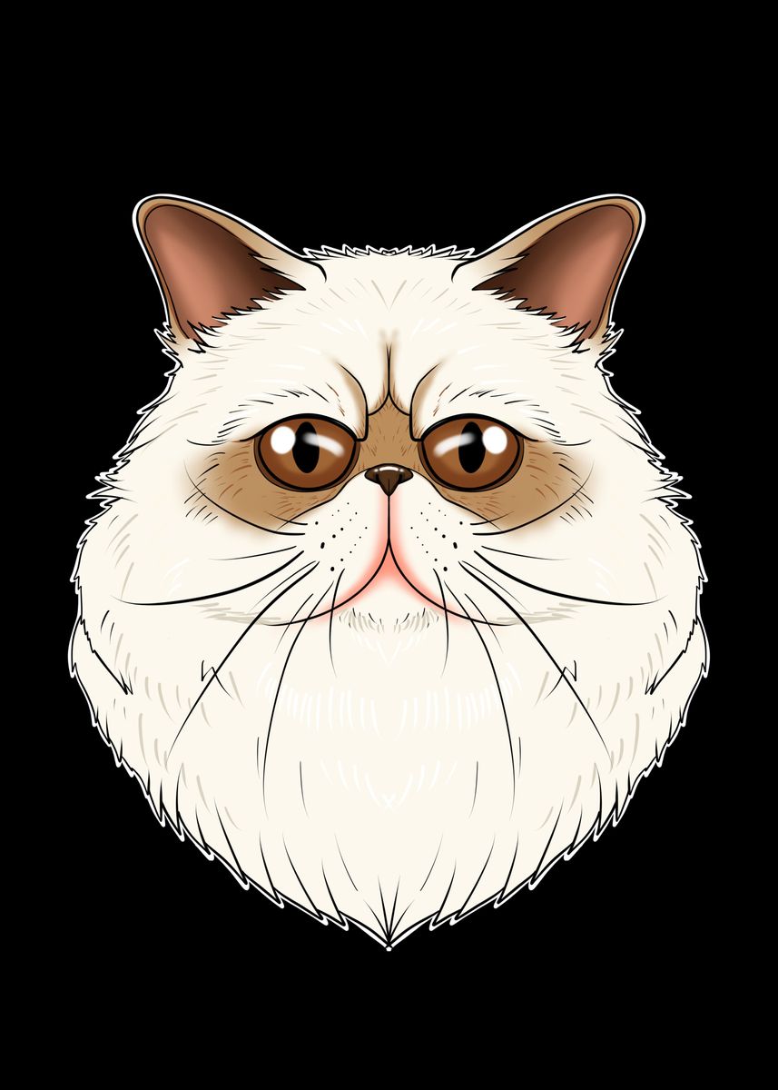 'Cat Lover I Himalayan Cat' Poster by MaximusDesigns | Displate