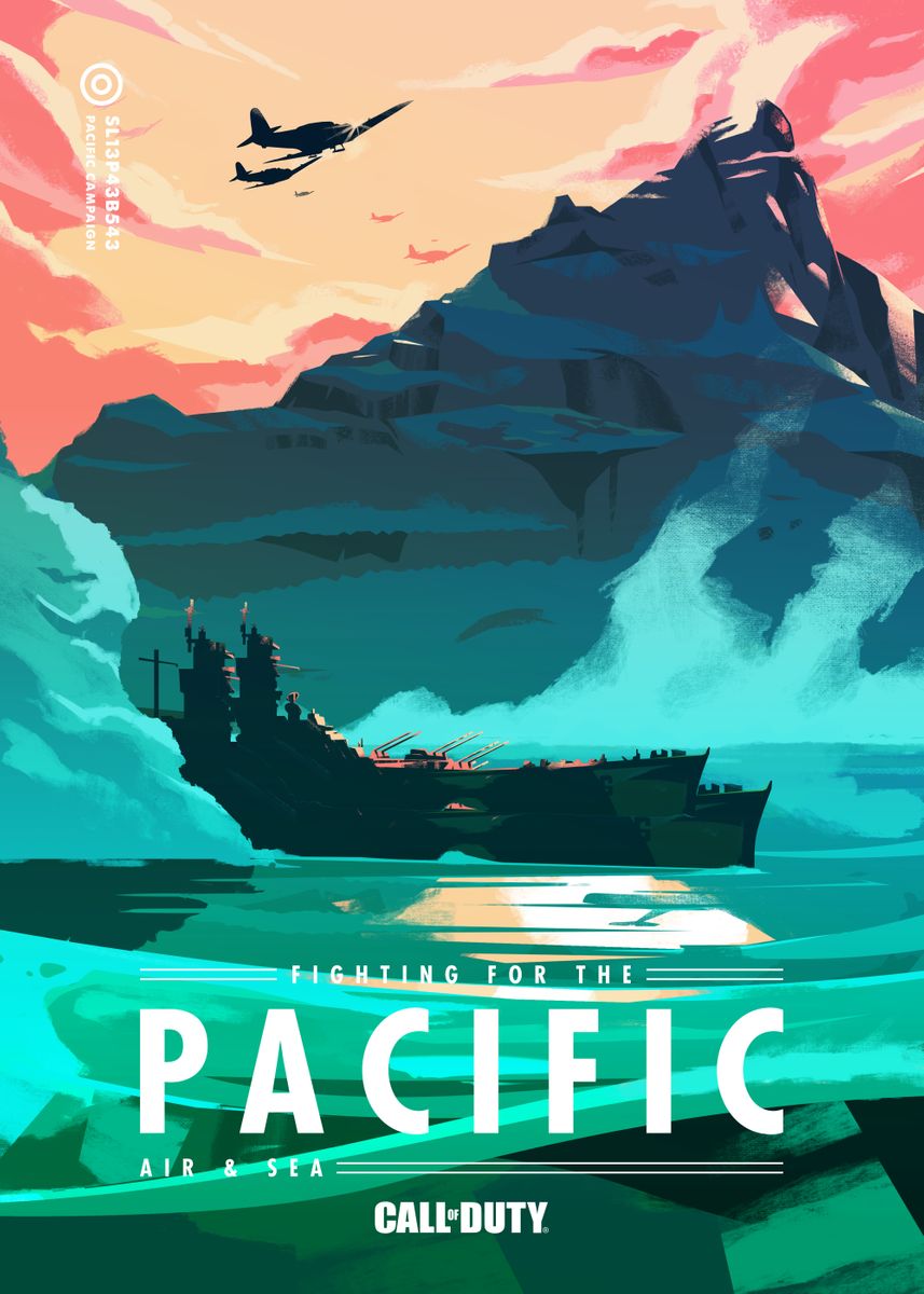 'Pacific' Poster, picture, metal print, paint by Call of Duty | Displate