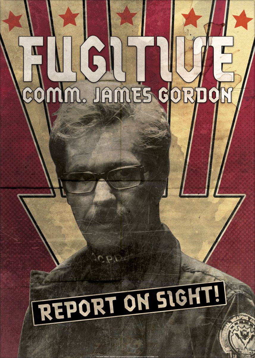 'Comm. James Gordon' Poster, picture, metal print, paint by DC Comics ...