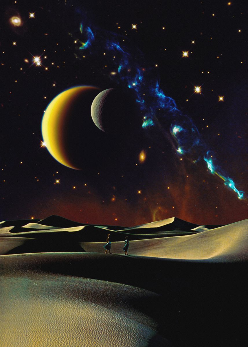 'Desert Night' Poster, picture, metal print, paint by Jess Gaspar ...