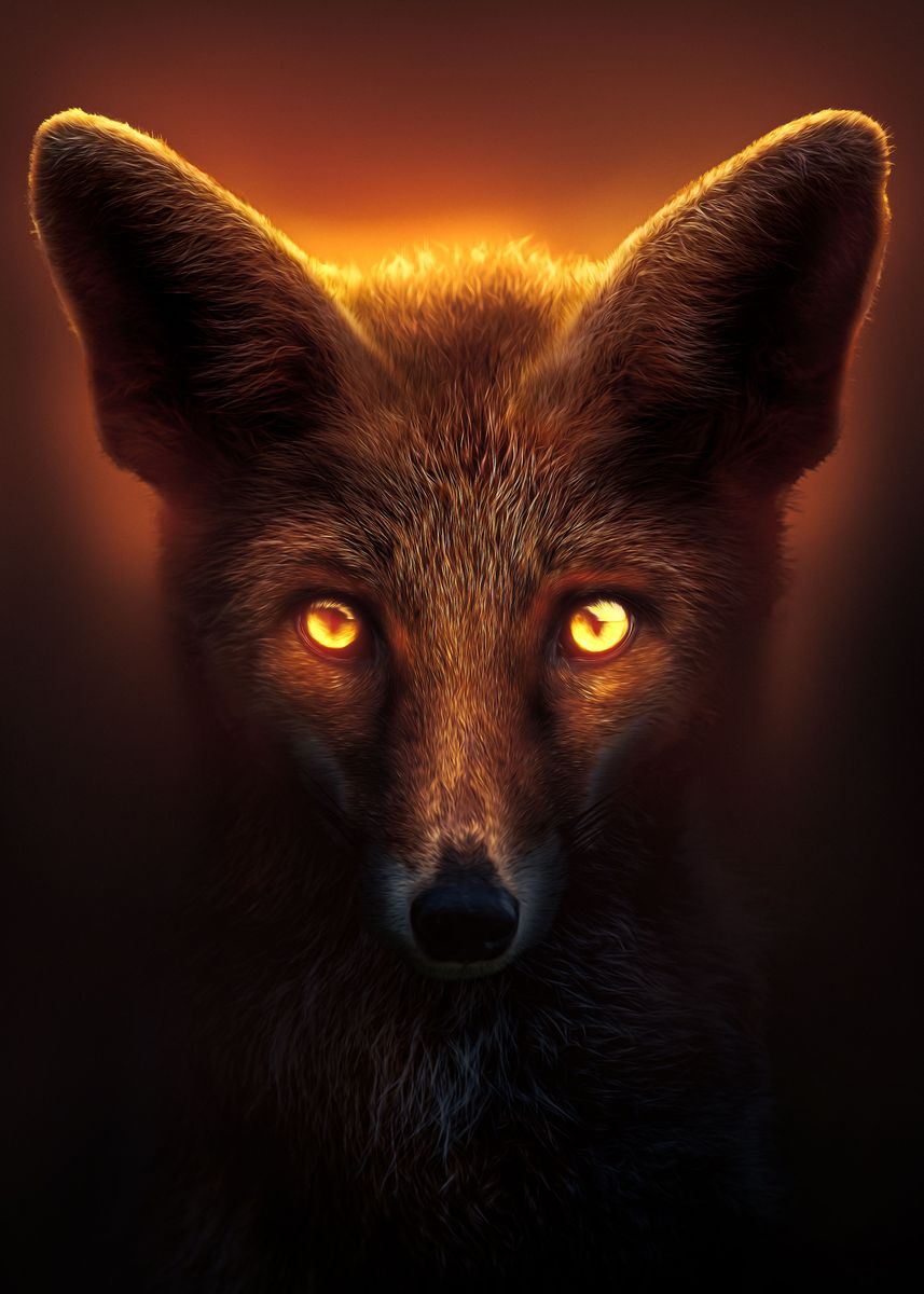'The Fox' Poster, picture, metal print, paint by Benny Productions ...