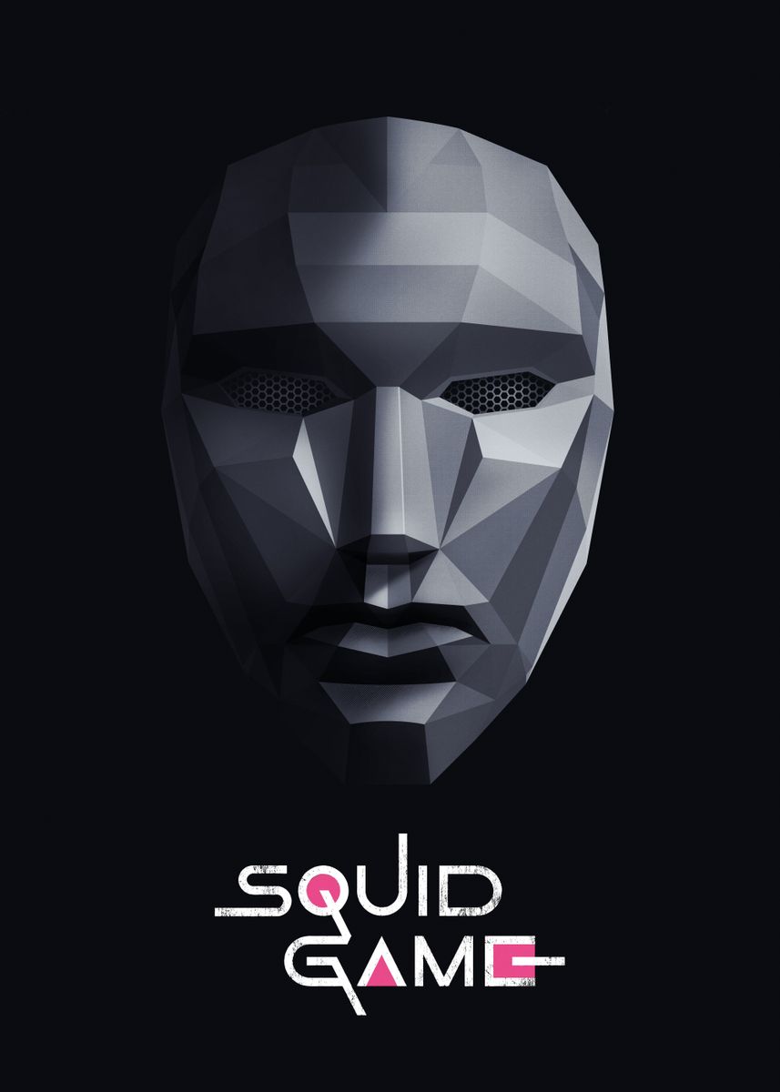 'Boss Mask' Poster, picture, metal print, paint by Squid Game | Displate