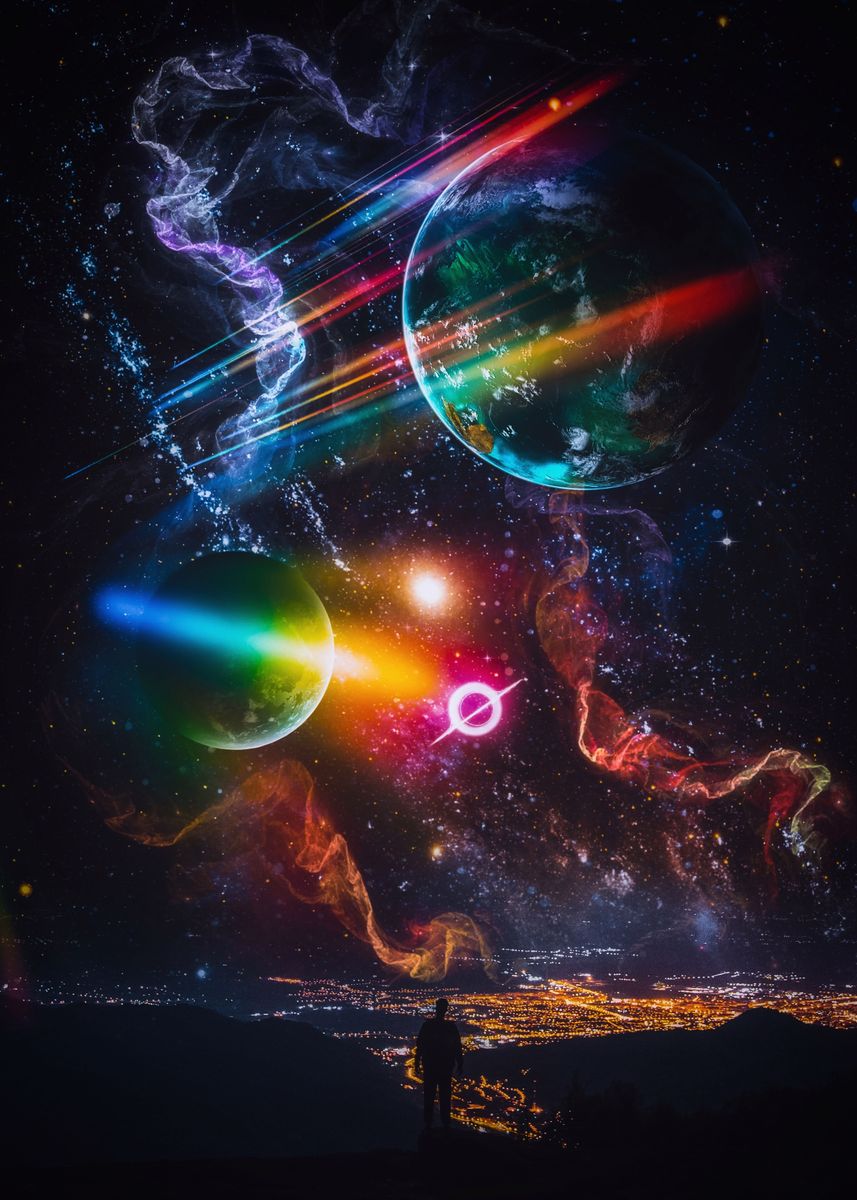 'The Cosmic of the Universe' Poster, picture, metal print, paint by Gen ...