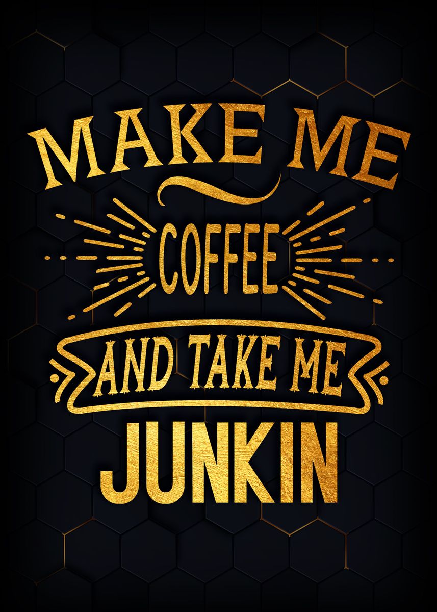'Make me coffee' Poster, picture, metal print, paint by Denis Siggers ...