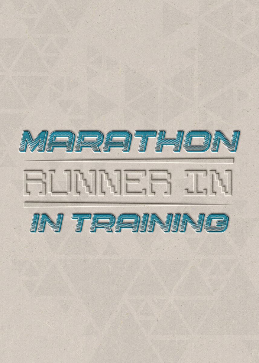 'Marathon Runner' Poster by Dutton Jerrell | Displate