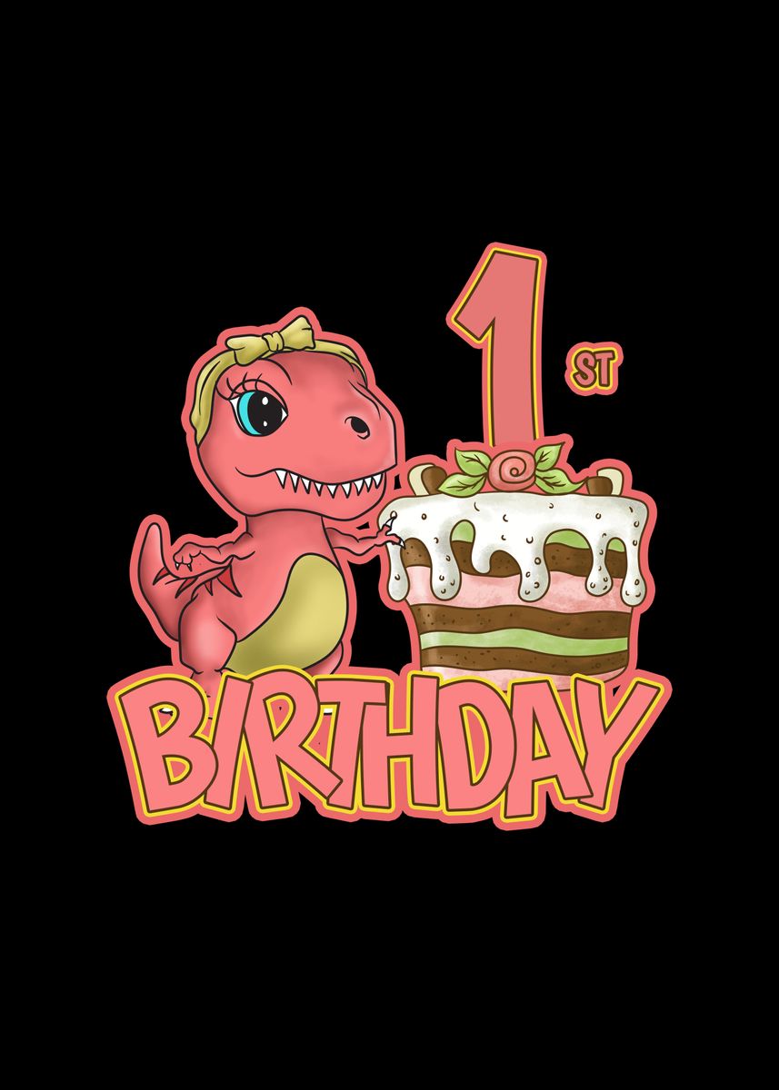 '1st Birthday' Poster by Hexor | Displate