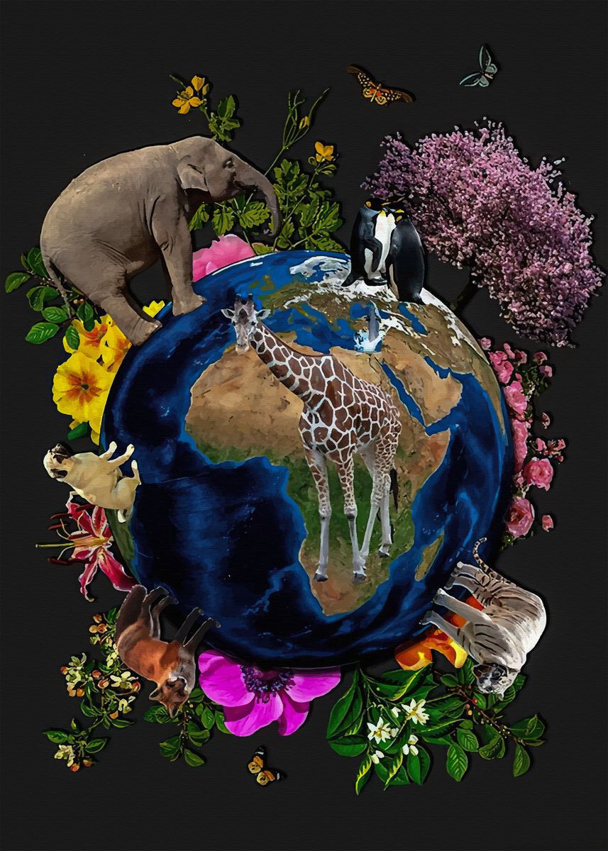 'Save The Animals' Poster, picture, metal print, paint by QNT GROUP ...