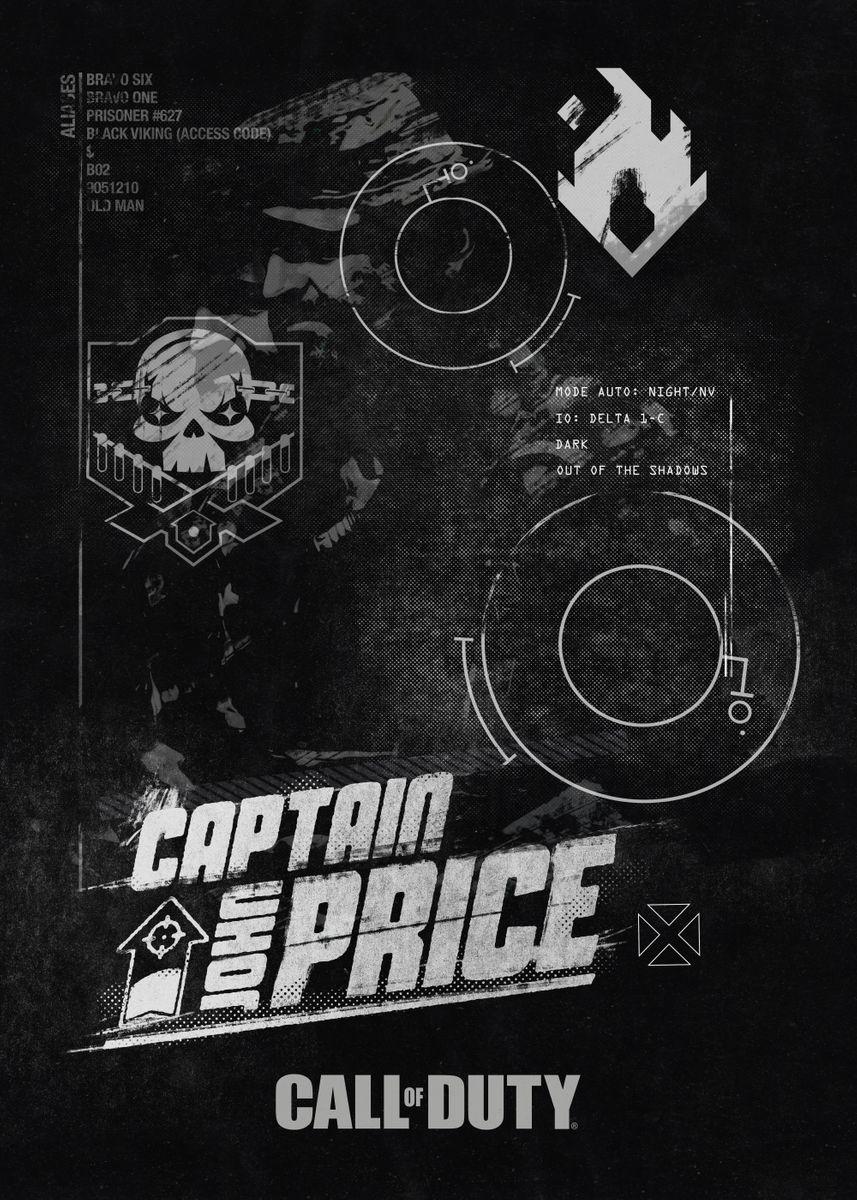 'Captain John Price' Poster, picture, metal print, paint by Call of ...