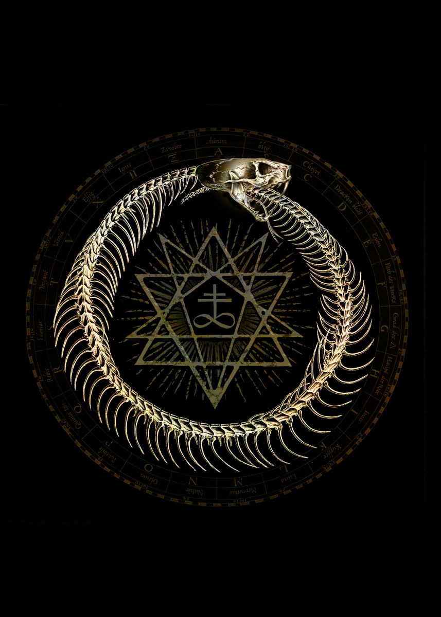 'Ouroboros Infinitus' Poster, picture, metal print, paint by Alchemy ...