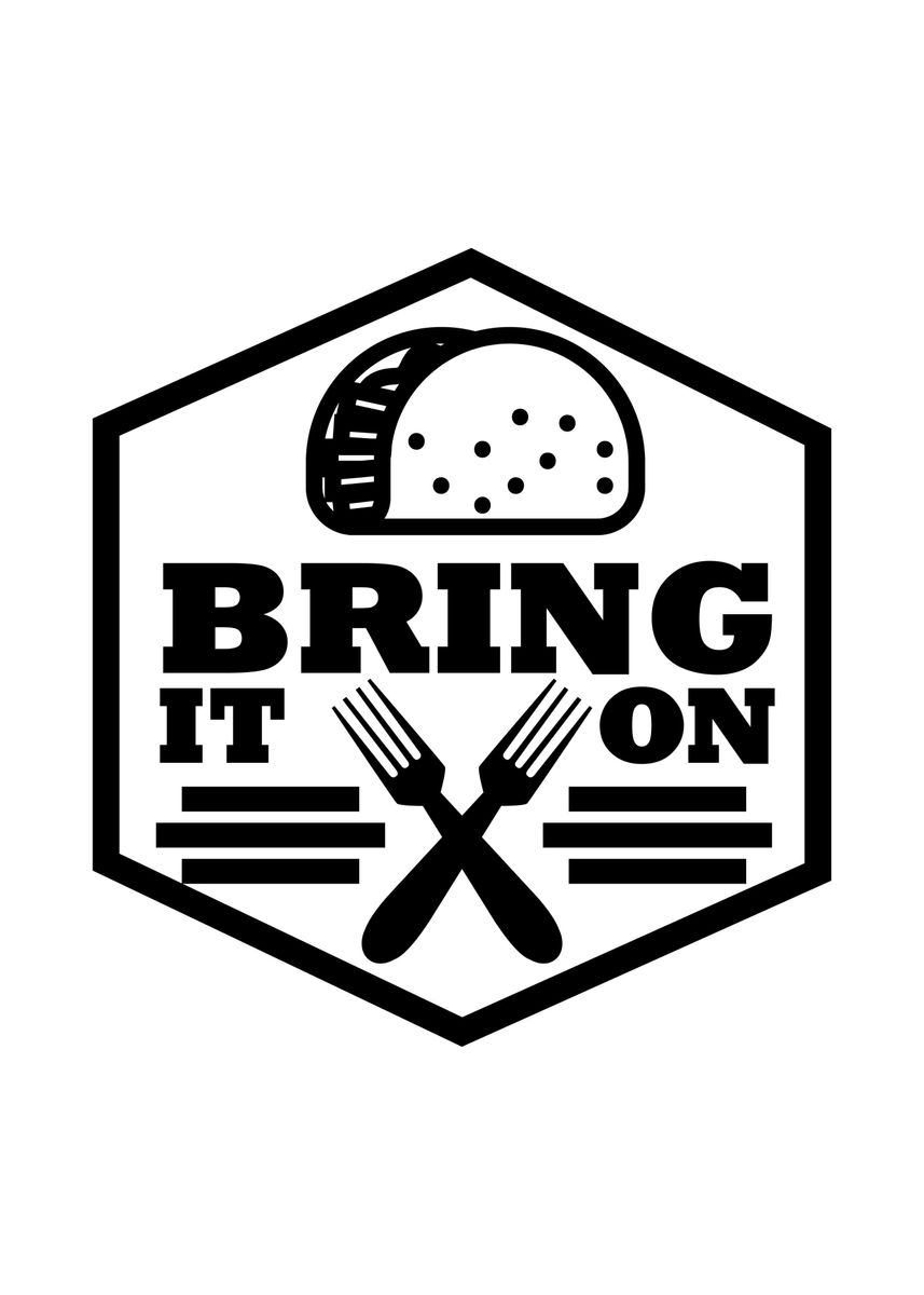 'Bring it on' Poster, picture, metal print, paint by DanielSaverio De ...