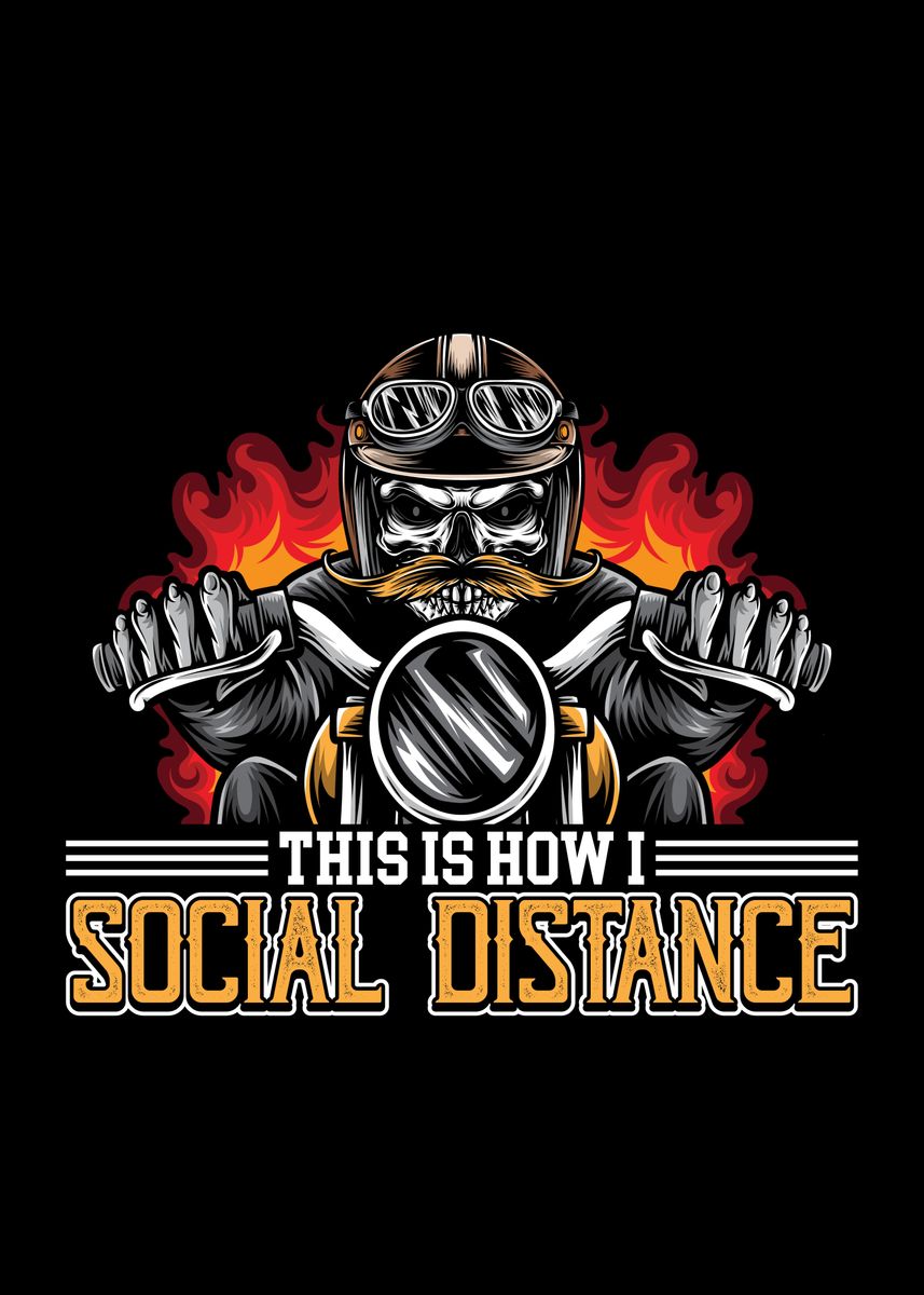 'This Is How I Distance' Poster, picture, metal print, paint by ZS C O ...