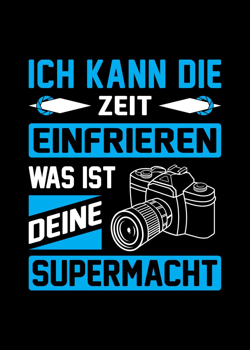 'German Photographer' Poster by Sebastian Wünsche | Displate