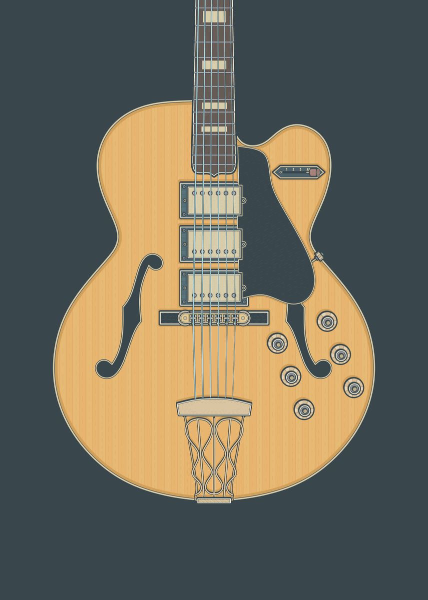 'The Switch Master Guitar' Poster, picture, metal print, paint by ...