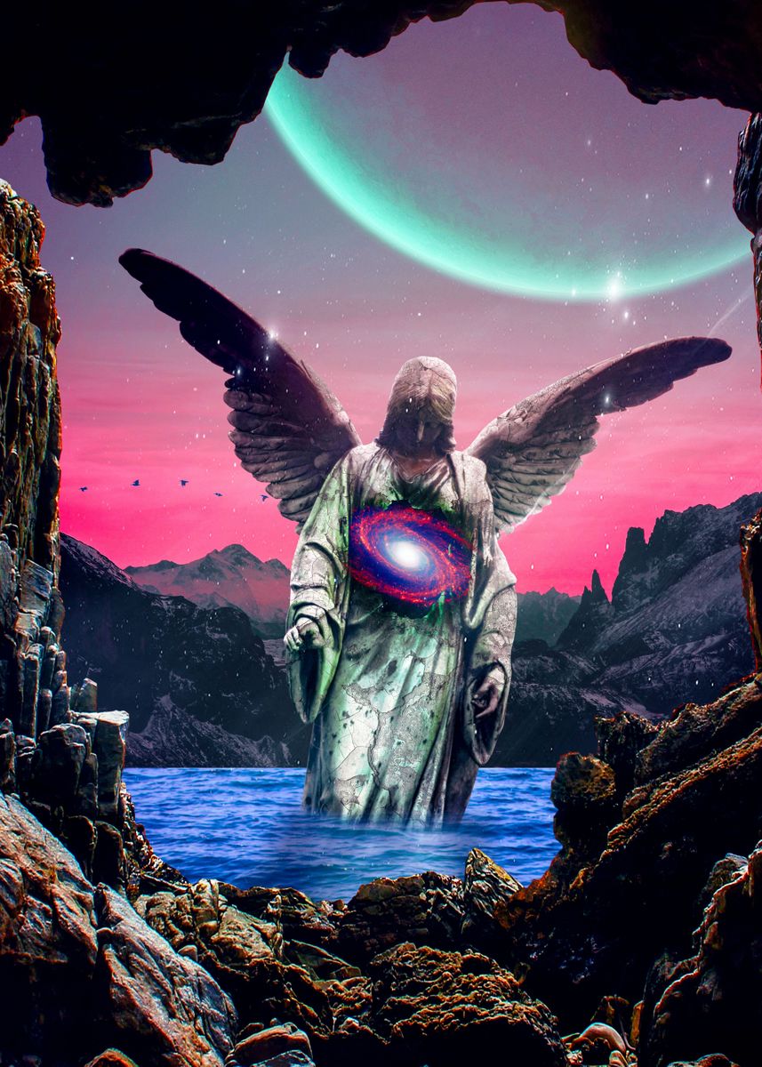 'Abandoned Angel' Poster, picture, metal print, paint by seam less ...