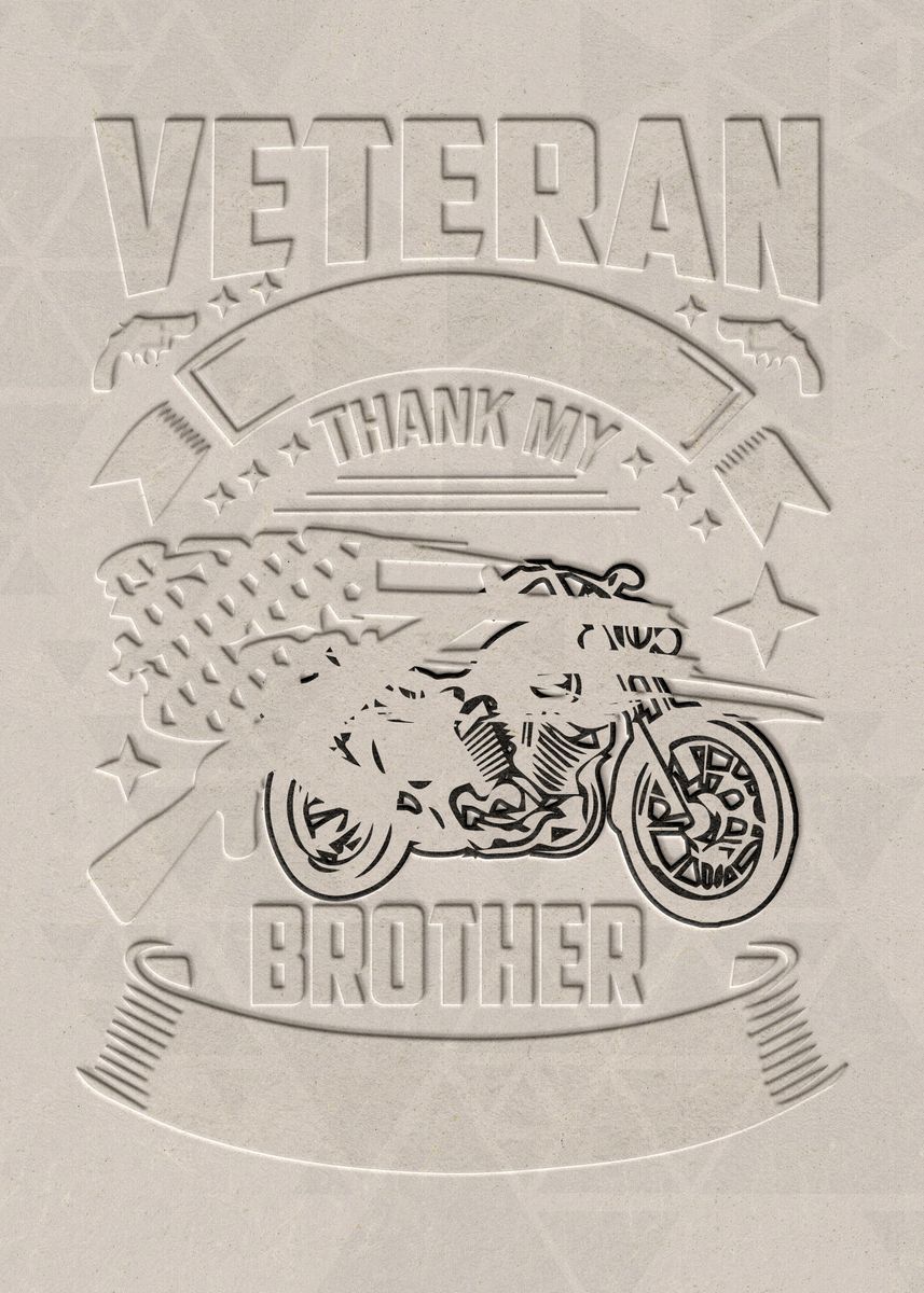 'Thank my brother' Poster, picture, metal print, paint by Dutton ...