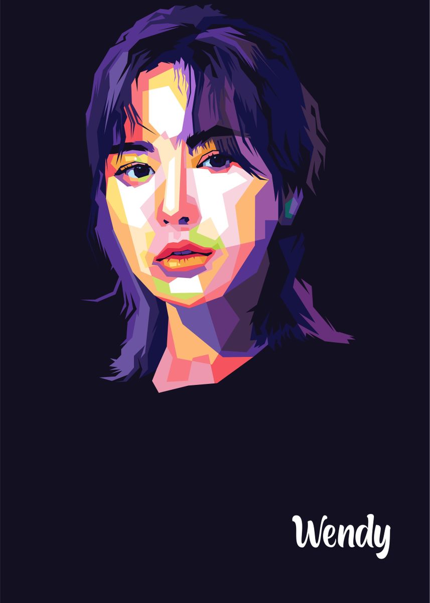 'wendy red velvet' Poster, picture, metal print, paint by kristian ...