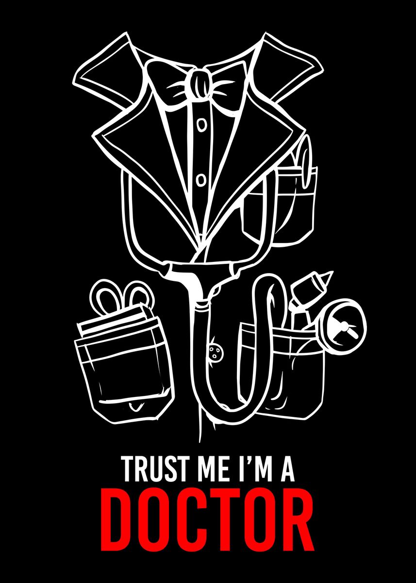 'Doctor Wall Art Decor' Poster by Decoratier Qwerdenker | Displate