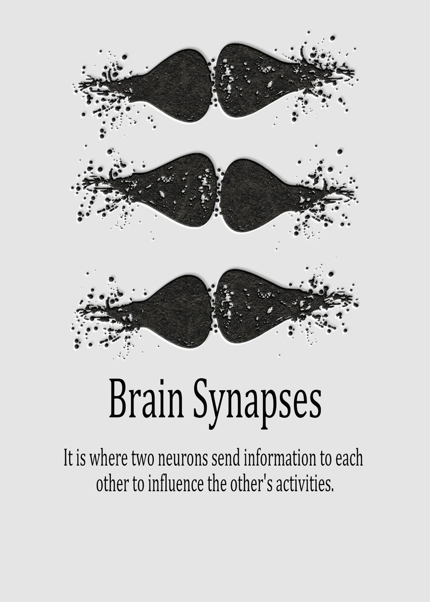 'Brain Synapses ' Poster, picture, metal print, paint by Clayborne ...
