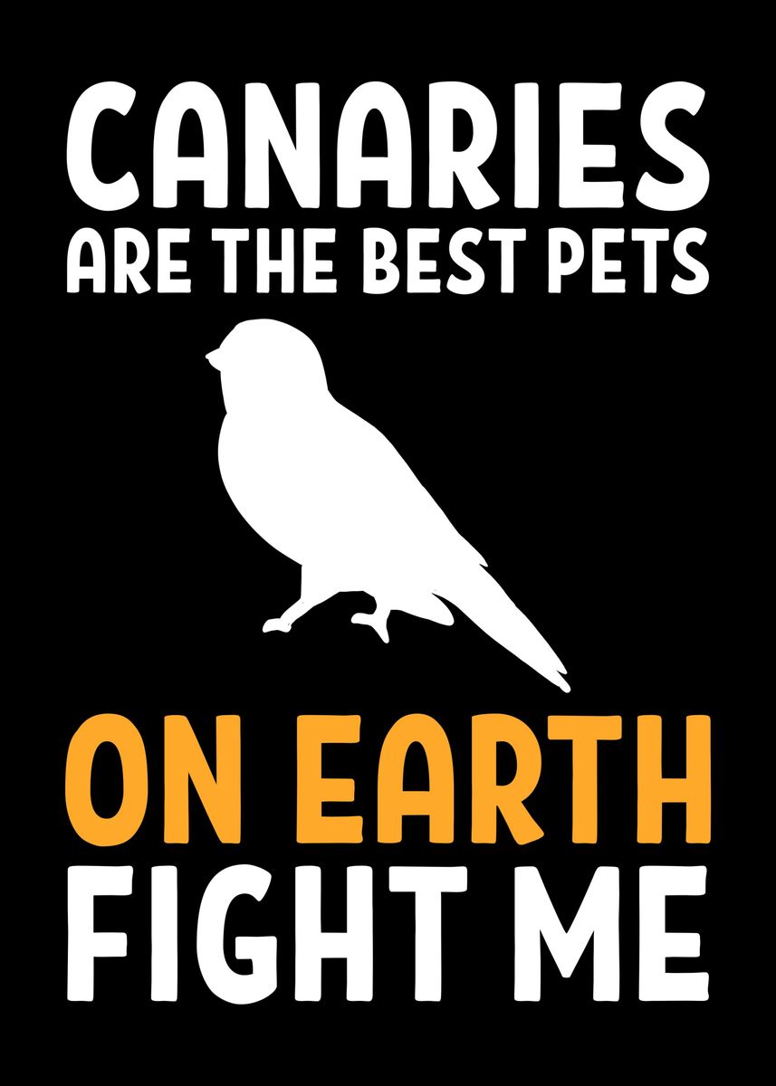 'Funny Canary Bird' Poster by FunnyGifts | Displate