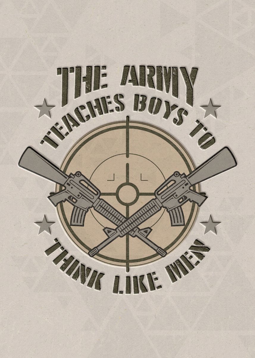 'Teaches boys to think like' Poster by Dutton Jerrell | Displate