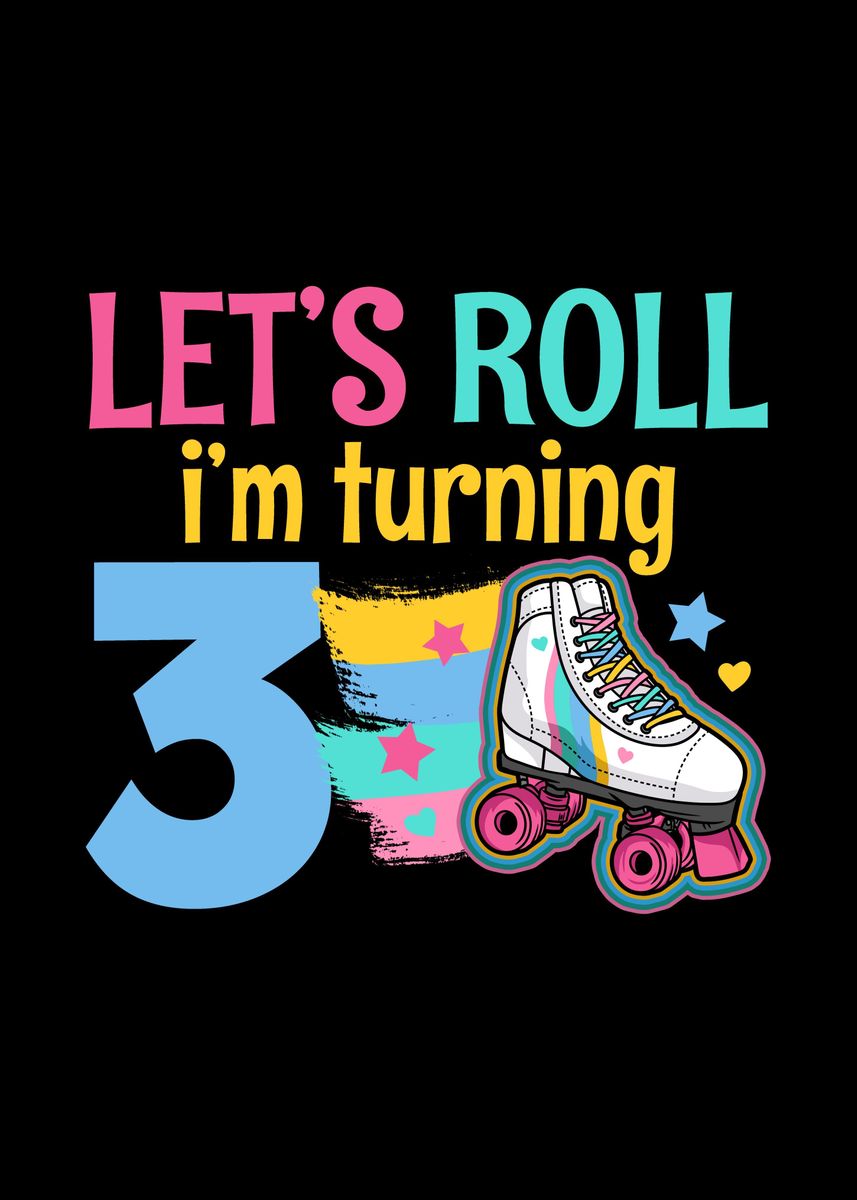 '3rd Birthday' Poster, picture, metal print, paint by Mealla | Displate