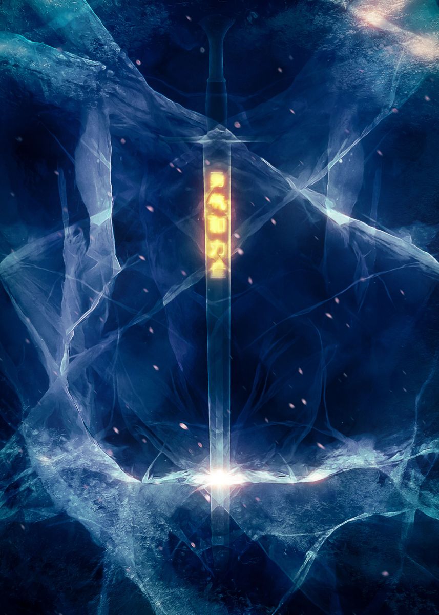 'The Forgotten Sword Poster' Poster, picture, metal print, paint by ...
