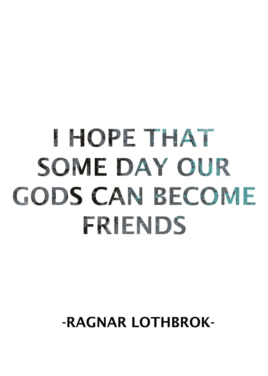 'Ragnar Lothbrok Quotes ' Poster by Hamsah | Displate