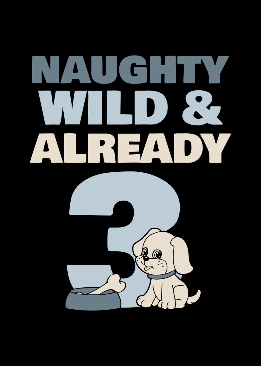 '3 years dog' Poster, picture, metal print, paint by Sebastian Wünsche ...