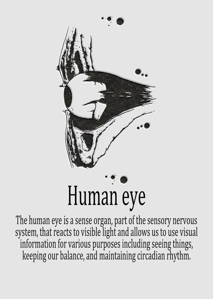 'Human eye' Poster by Clayborne Frank | Displate