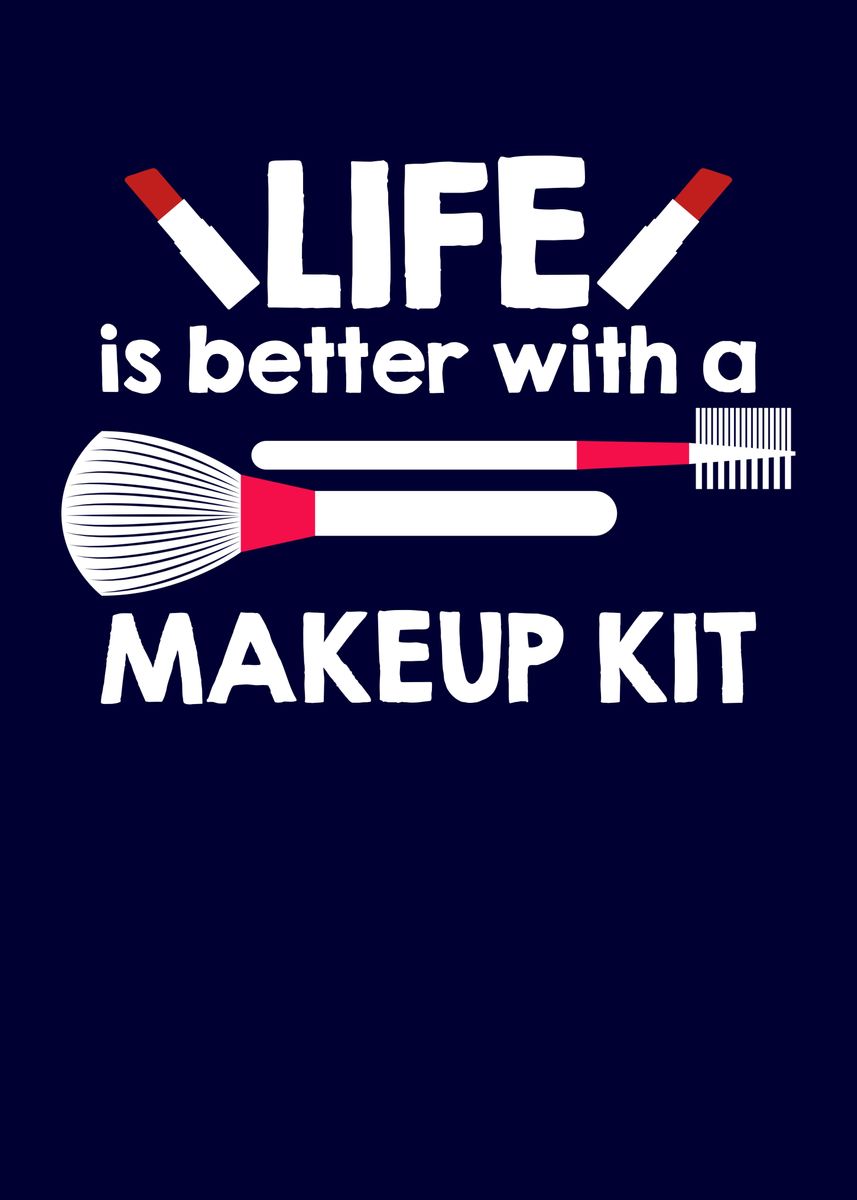 'Makeup Artist Beauty Salon' Poster, picture, metal print, paint by ...