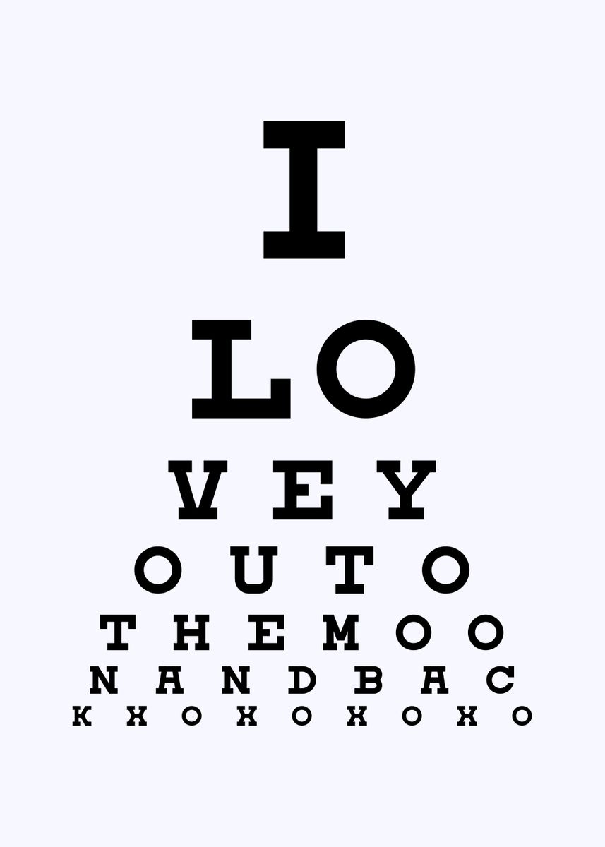 'eye test poster' Poster, picture, metal print, paint by Exclusive ...