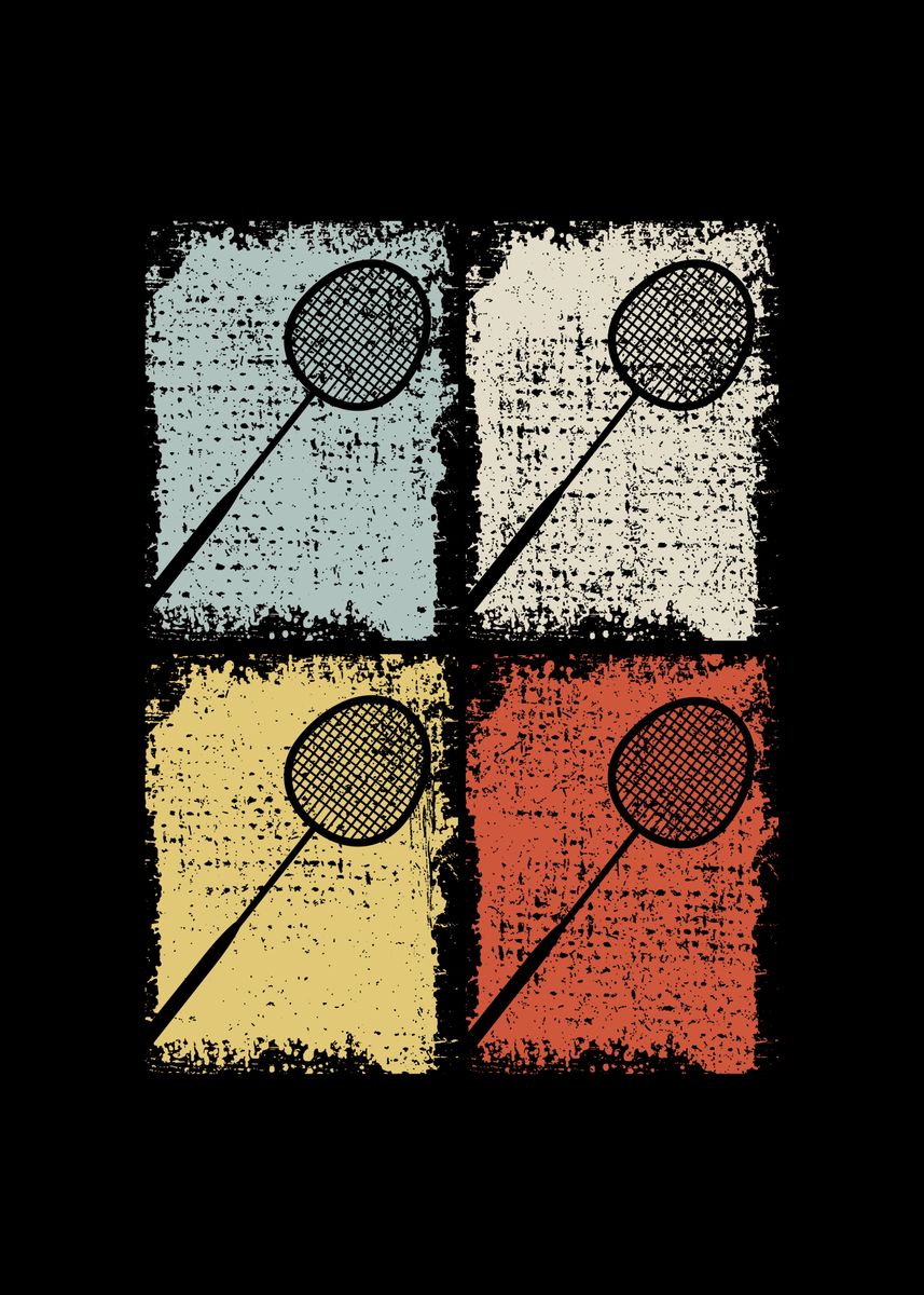 'Badminton Racket ' Poster by Shiva121 | Displate
