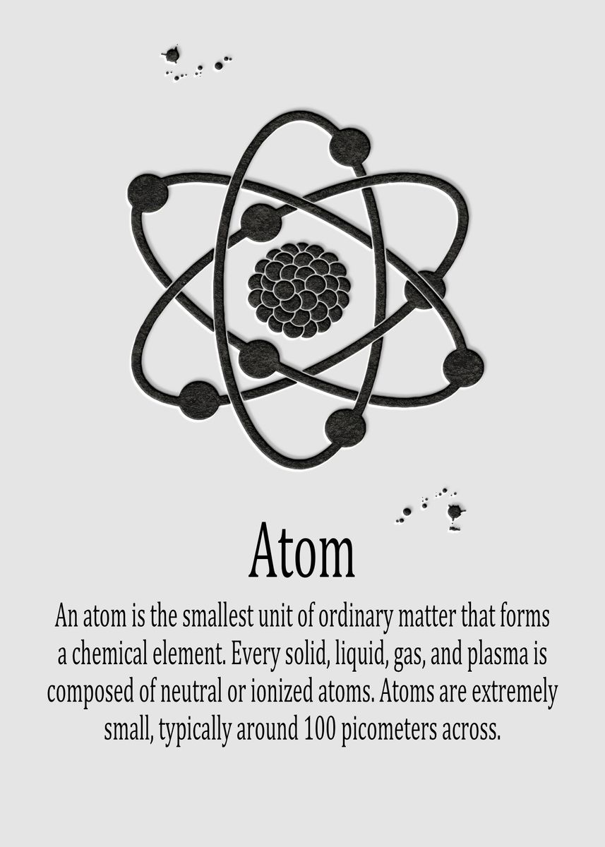 'Atom' Poster by Clayborne Frank | Displate