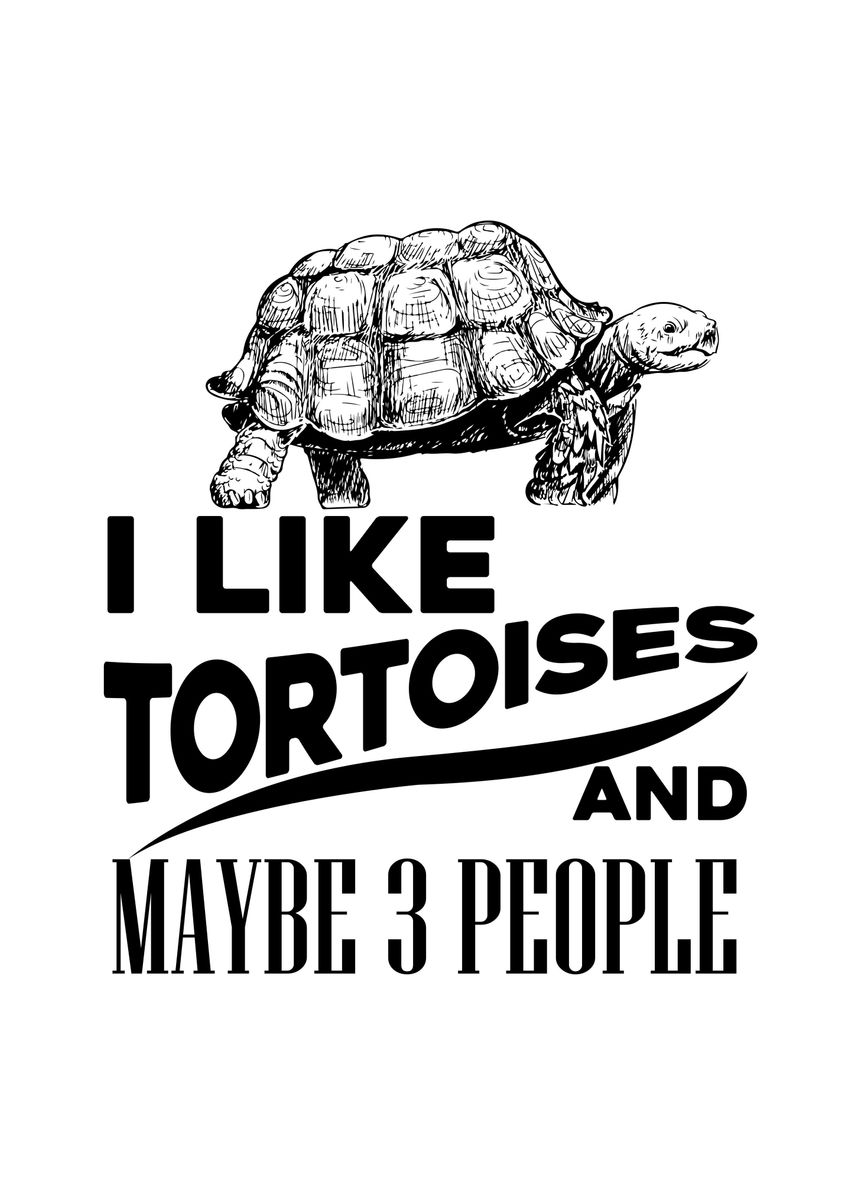 'Tortoises Pet Animals Gift' Poster by TW Design | Displate