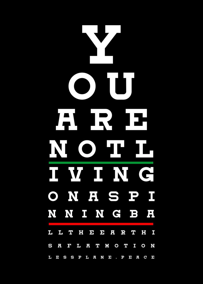 'vision eye chart test' Poster, picture, metal print, paint by ...
