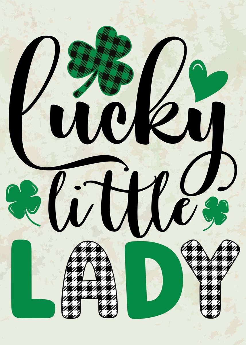 'Lucky Little Lady' Poster, picture, metal print, paint by Illustration ...
