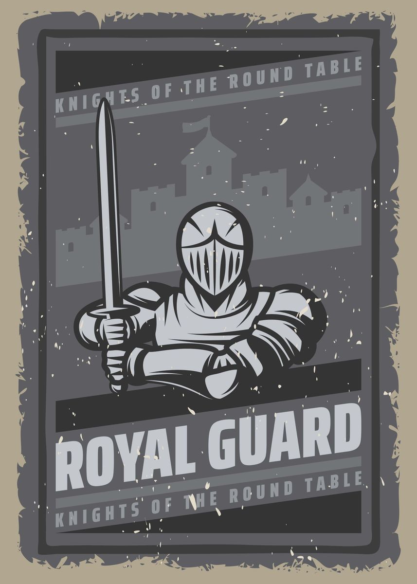 'royal guard' Poster, picture, metal print, paint by wan studio 50 ...