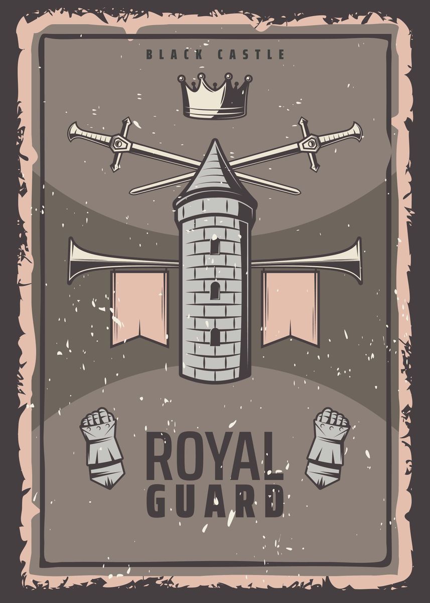 'royal guard' Poster, picture, metal print, paint by wan studio 50 ...