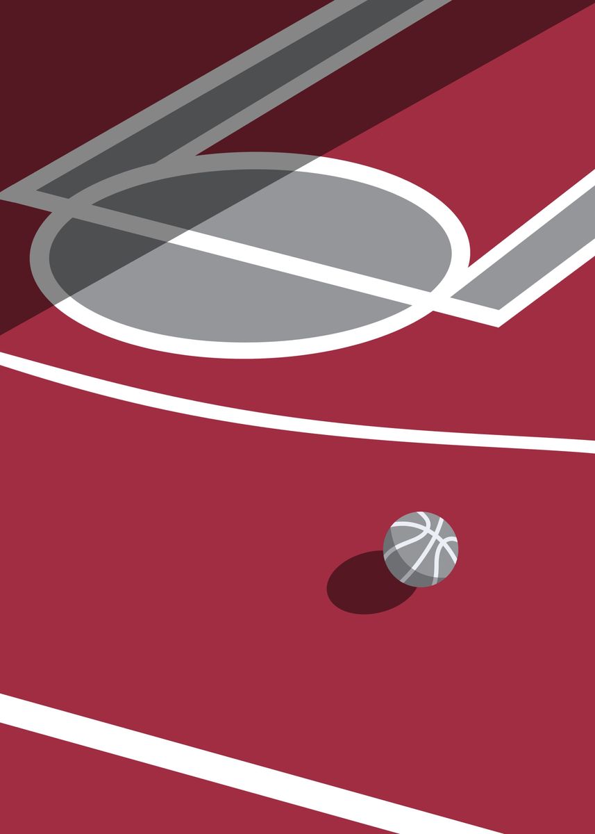 'Houston Rockets court' Poster by Karin Studio | Displate