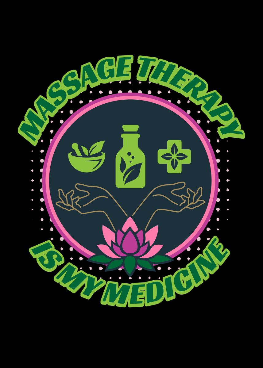 'Massage Therapy' Poster by Mooon | Displate