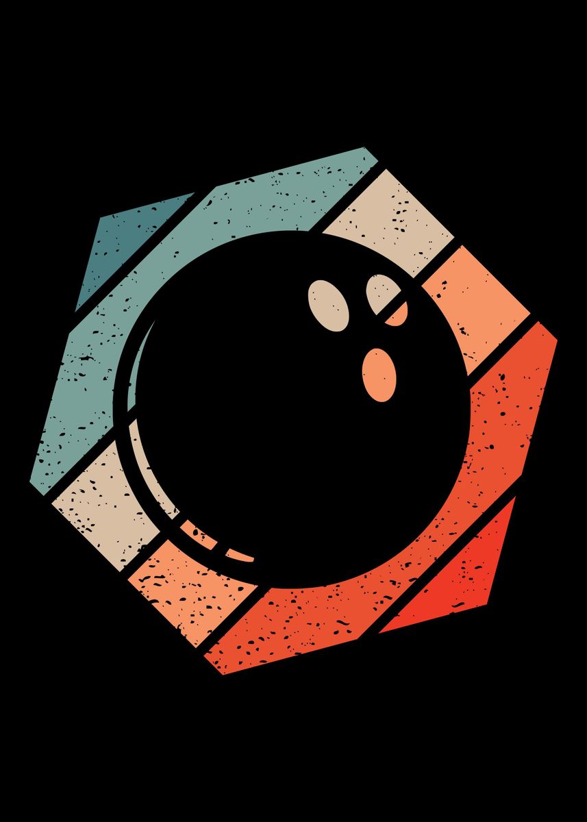 'Bowling Retro Vintage' Poster by royalsigns | Displate