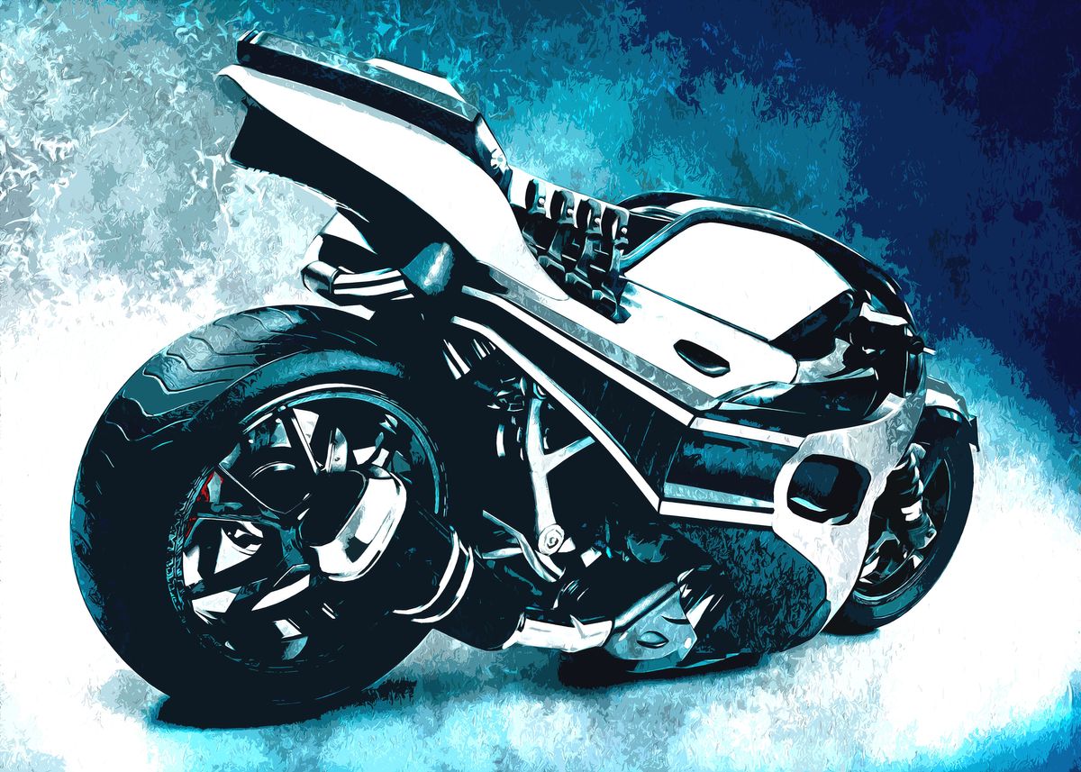 'Hi Tech Bike' Poster by Manish Vishwakarma | Displate