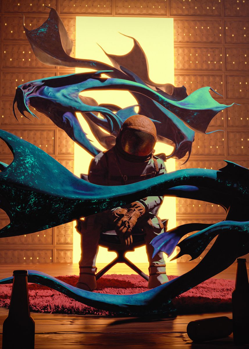 'unknown anomalies' Poster, picture, metal print, paint by Marischa ...