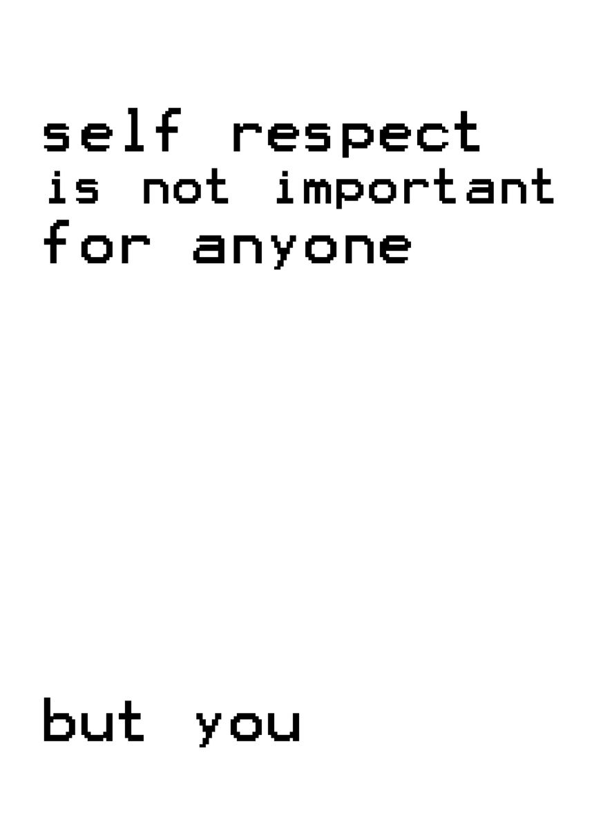 'self respect' Poster, picture, metal print, paint by Haruka Studio ...