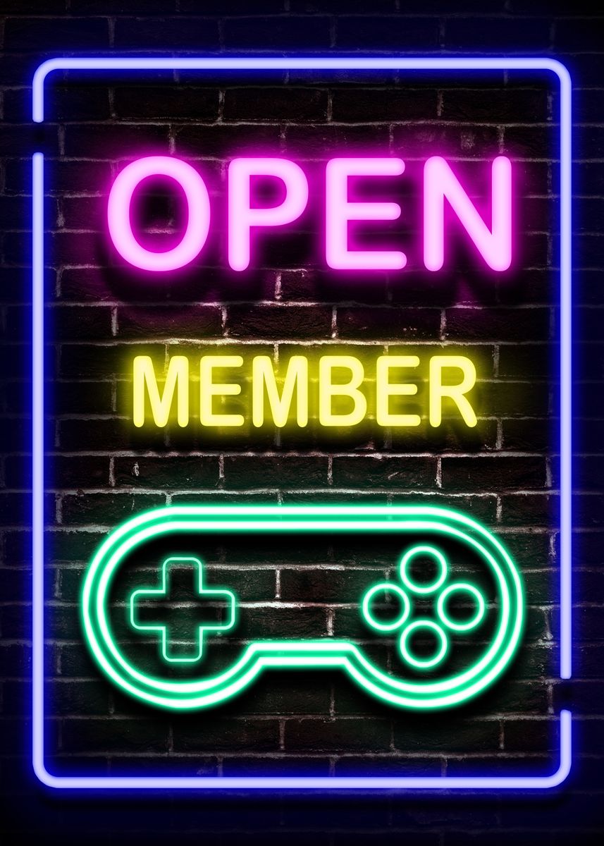 'Open Member' Poster, picture, metal print, paint by mr happyman | Displate