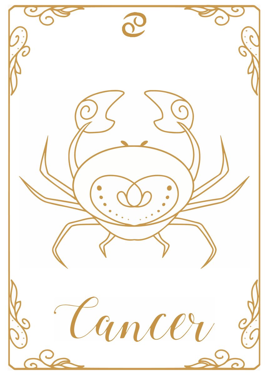 'Zodiac Cancer Sign Poster' Poster, picture, metal print, paint by ...