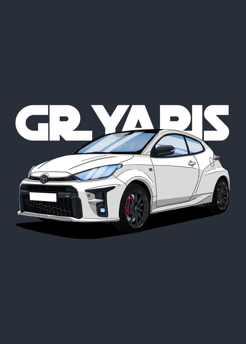 'YARIS GR' Poster, picture, metal print, paint by ND Fat | Displate