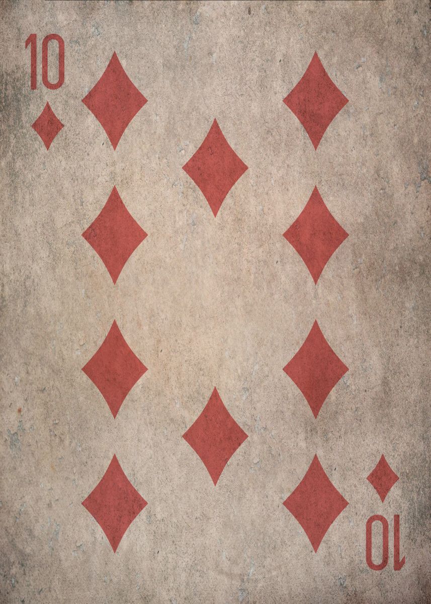 'Ten of Diamonds' Poster by XandYart | Displate