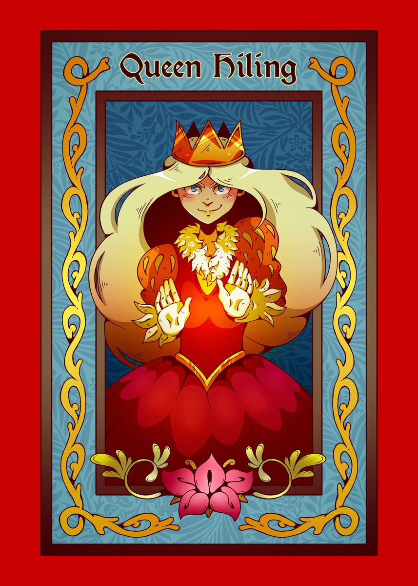 'QUEEN HILING' Poster, picture, metal print, paint by Sofía Mengoni ...
